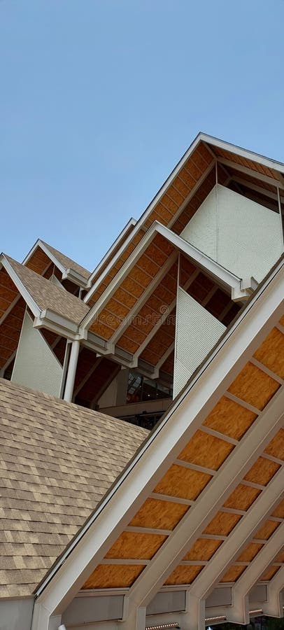 The Exterior Design of the Building Uses a Triangular Shape To Create ...