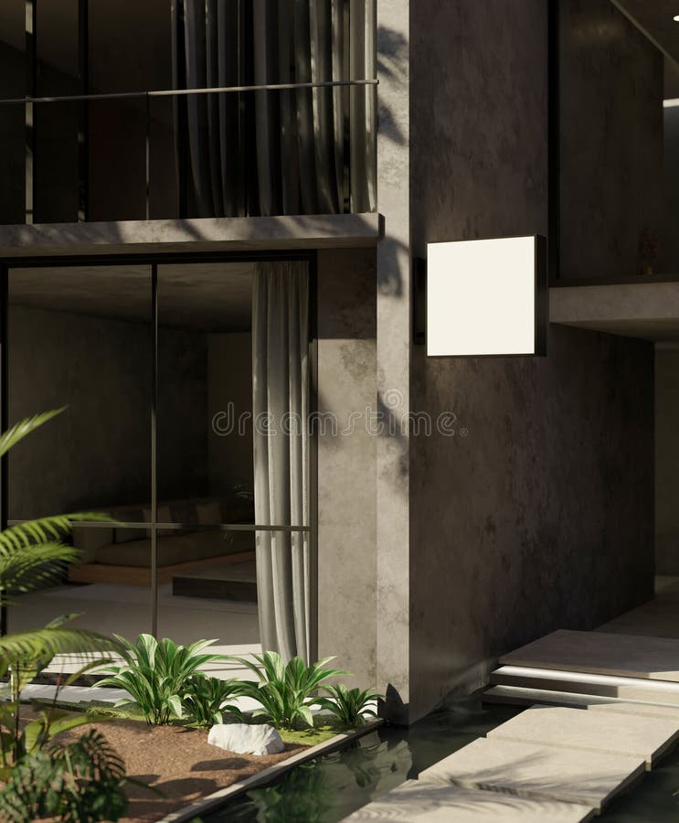 Exterior Design of a Modern, Loft Building with Cement Loft Wall, an ...