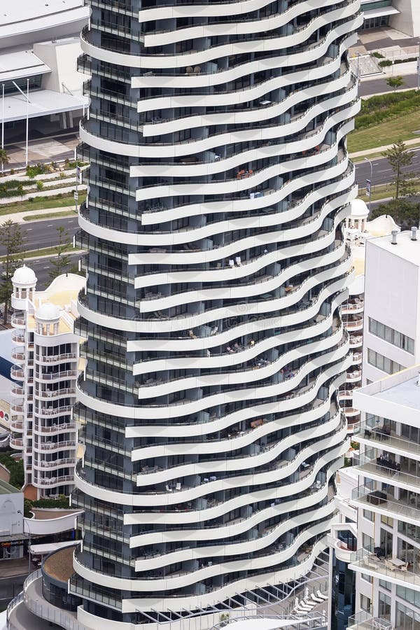 Exterior Design of a Tall Modern Building Stock Photo - Image of ...