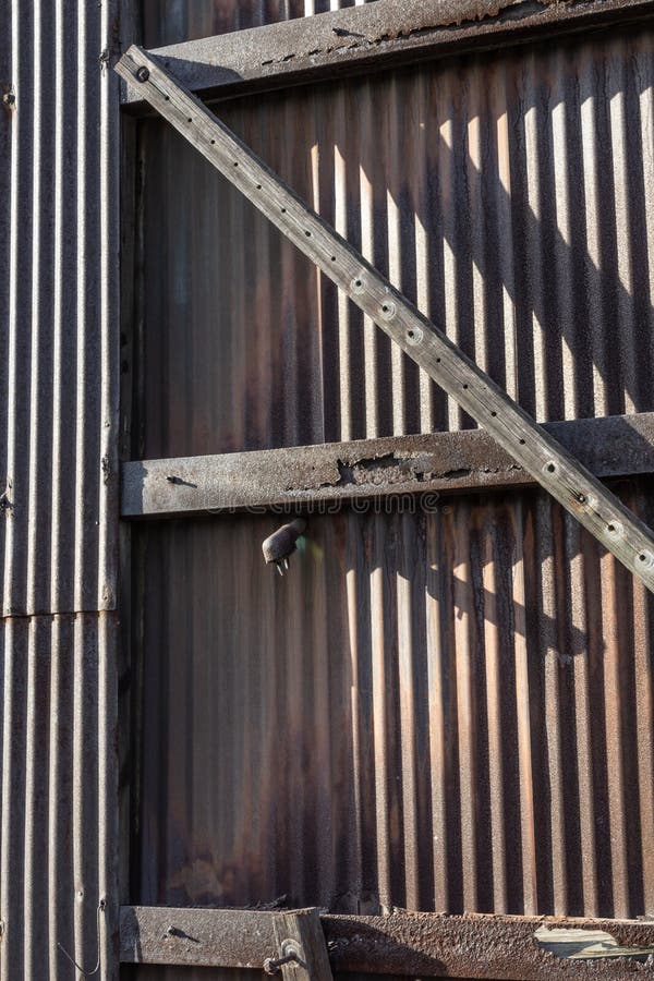 Exterior Details from Industrial Facility with Corrugated Metal ...