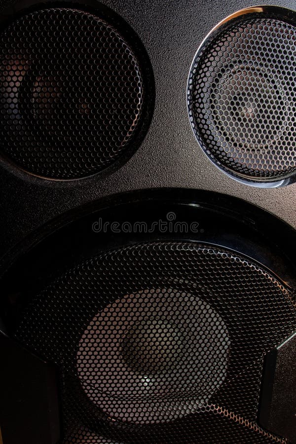 Exterior Details of a Speaker Design Stock Photo - Image of metal ...