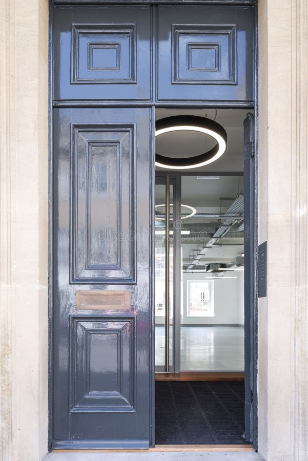 Exterior Doors of Listed Building Stock Image - Image of home ...