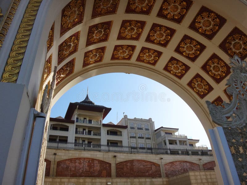 New rich red building stock photo. Image of white, black - 2066864