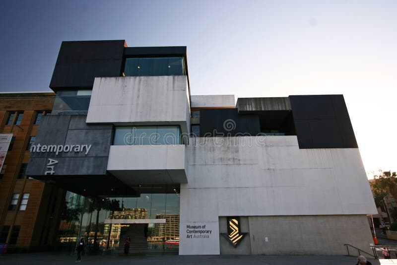 Modern Building Elevation of Museum of Contemporary Art Australia in ...