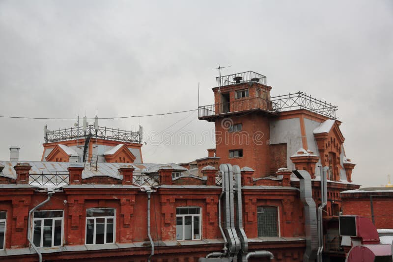 Exterior of the Factory Built of Bricks Stock Photo - Image of brick ...