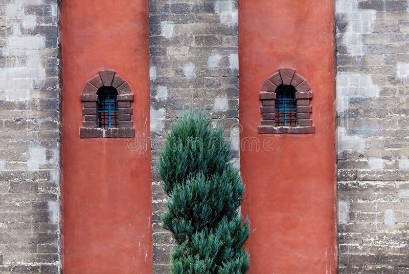 The Exterior of a Fortress Wall Stock Photo - Image of building, europe ...