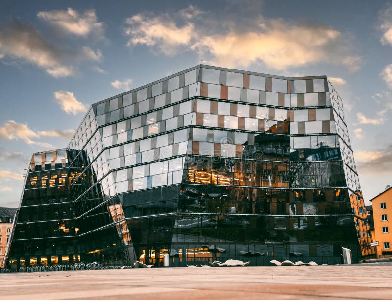 Exterior of Freiburg University Library. Editorial Photography - Image ...