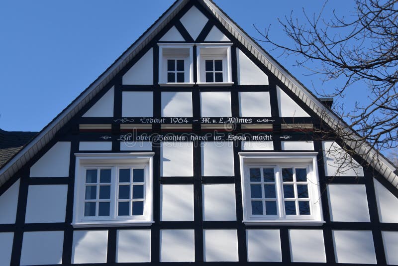 Exterior of a German Architecture Style House Editorial Photography ...