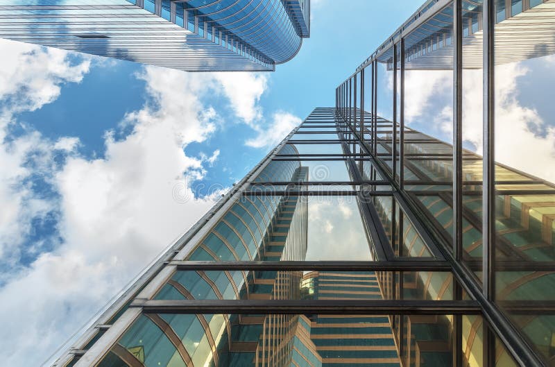 Exterior of High Rise Office Building. Stock Photo - Image of modern ...