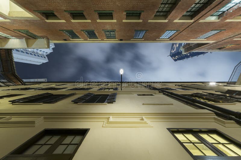 Exterior of Historical Building Stock Image - Image of frame, bottom ...