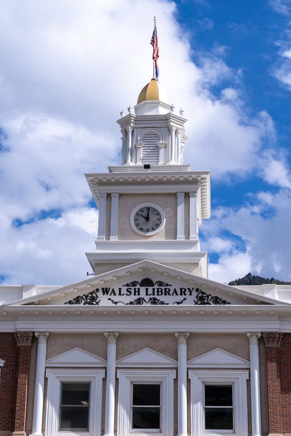 Exterior of the Historical Walsh Libary Editorial Image - Image of ...