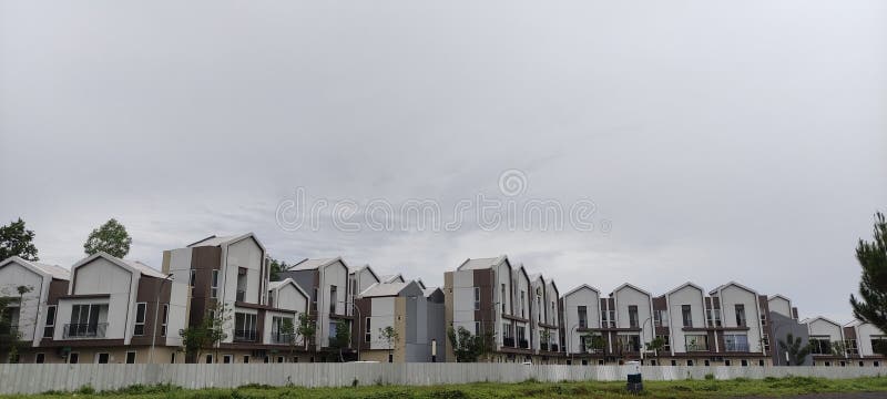 Exterior house in the land stock photo. Image of condominium - 251630470