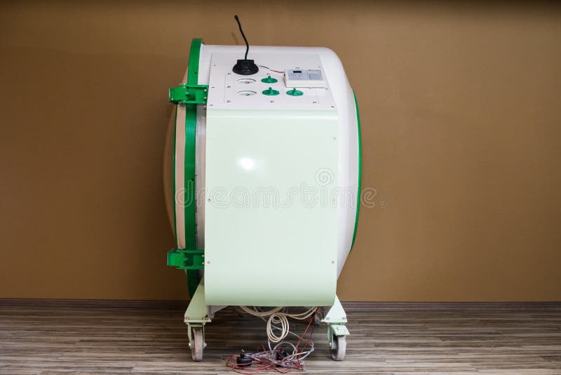 Exterior of Individual Hyperbaric Recompression Chamber. Stock Photo ...