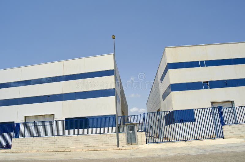 Exterior Industrial Warehouse Stock Photo - Image of modern, dock ...