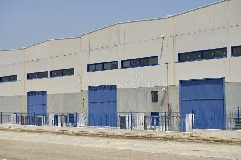 Exterior Industrial Warehouse Stock Photo - Image of workplace ...