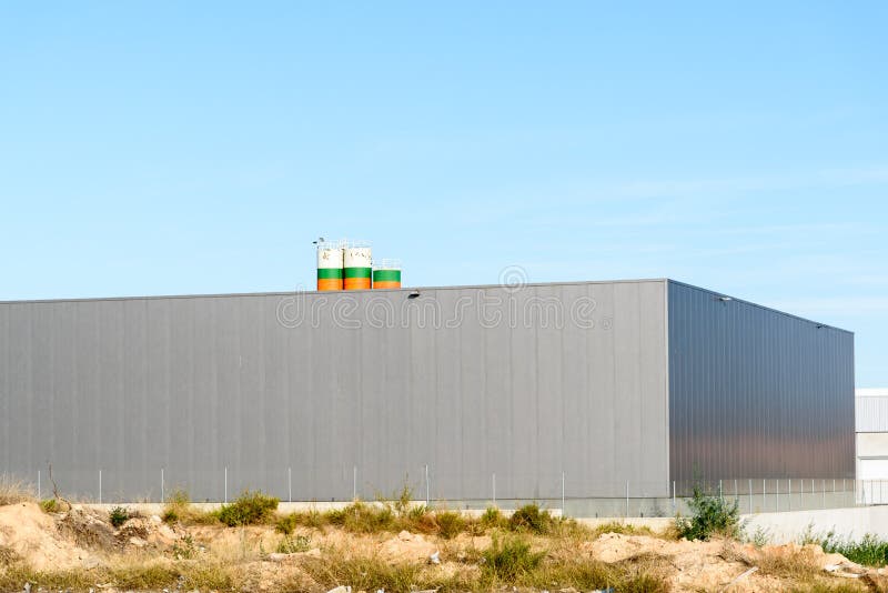 Building Exterior of Distribution Warehouse Depot Stock Photo - Image ...