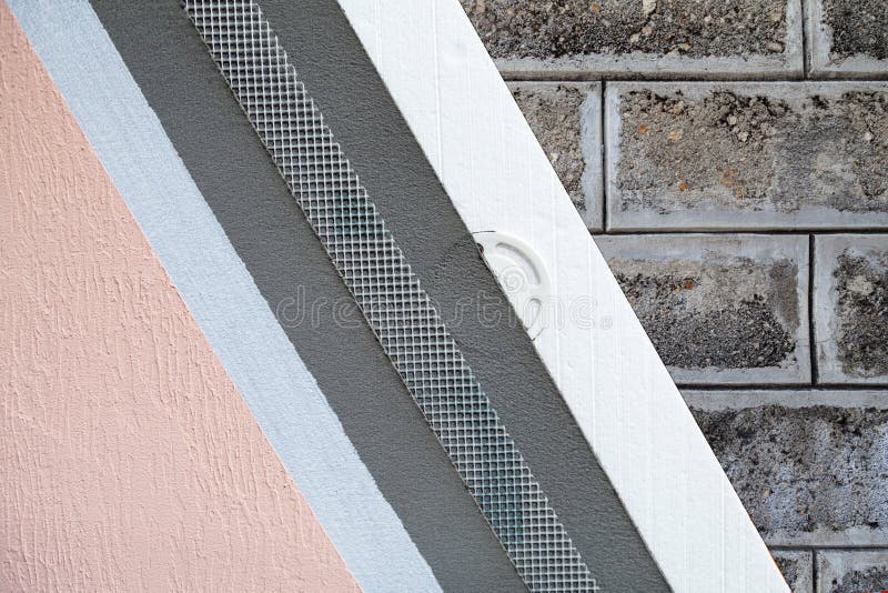 Exterior Insulation Finishing System Sample Close-up Stock Image ...