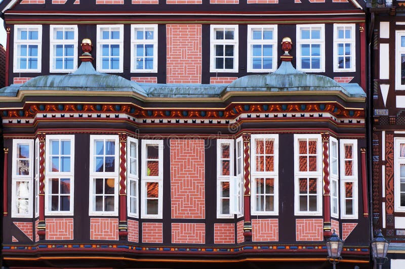 Exterior of Medieval Building in Celle, Germany. Stock Photo - Image of ...