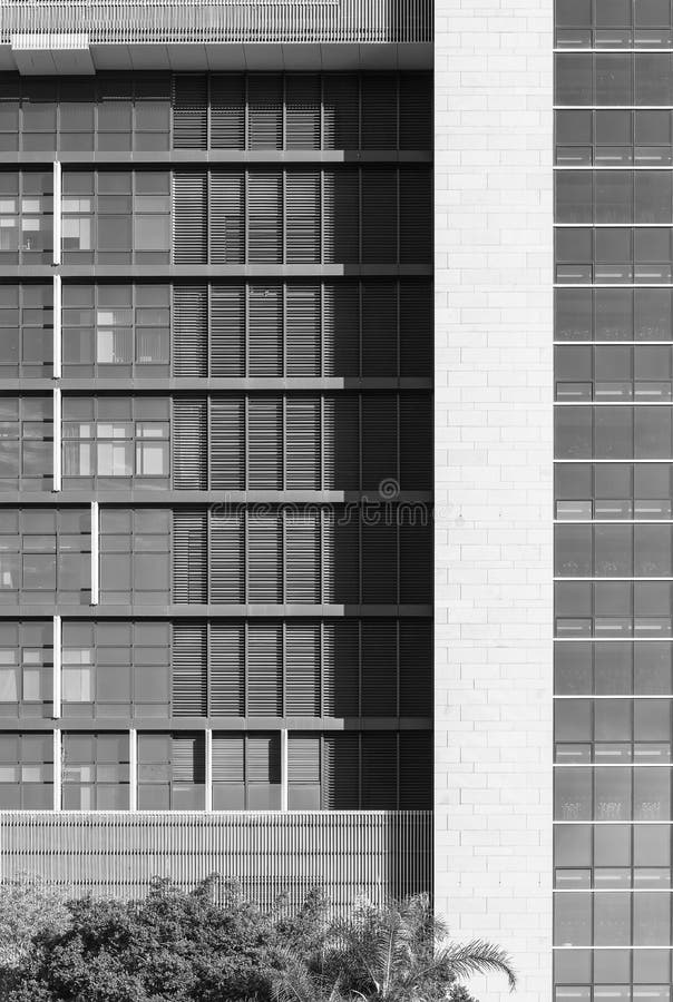 Exterior Of Modern Architecture Building Abstract Background Stock