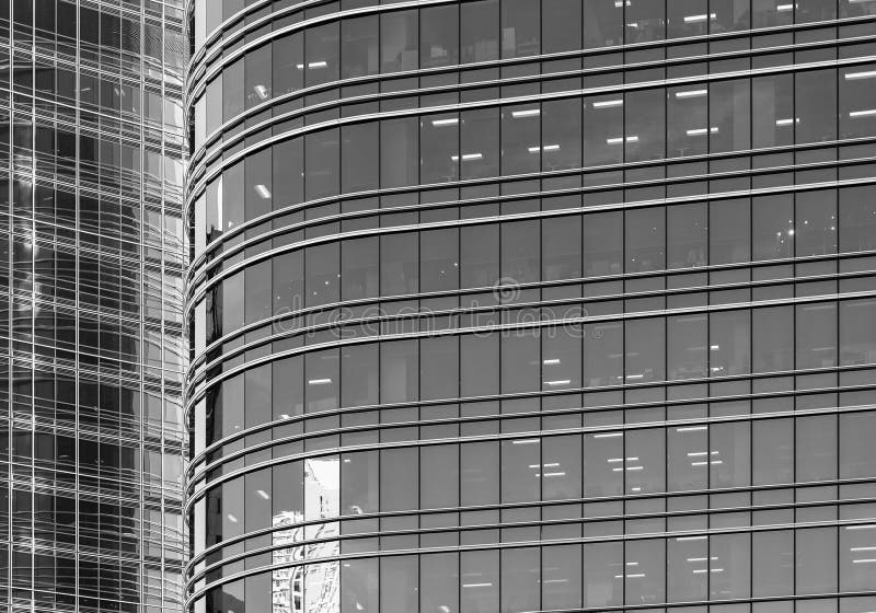 Exterior Of Modern Architecture Building Abstract Background Stock