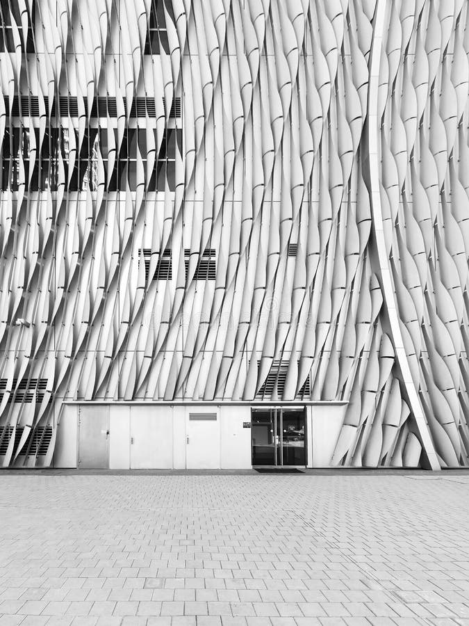 Exterior of Modern Architecture. Building Abstract Background Pattern ...