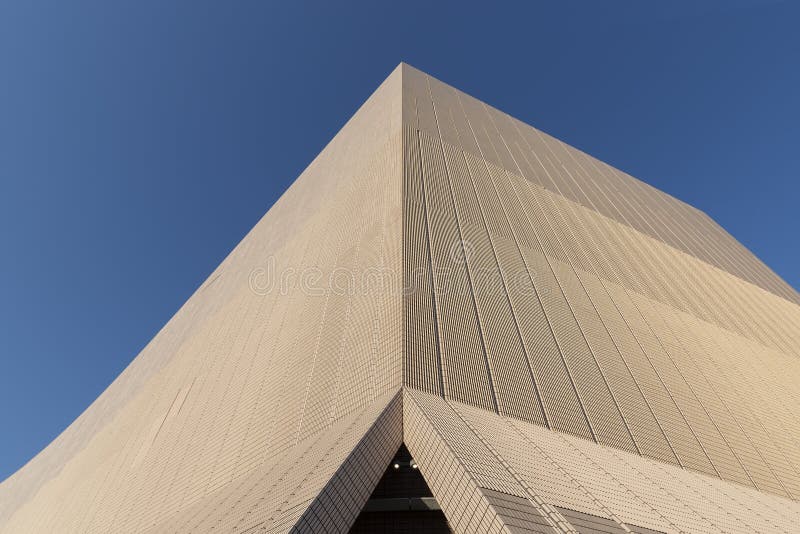 Exterior of Modern Architecture. Building Abstract Background Pattern ...