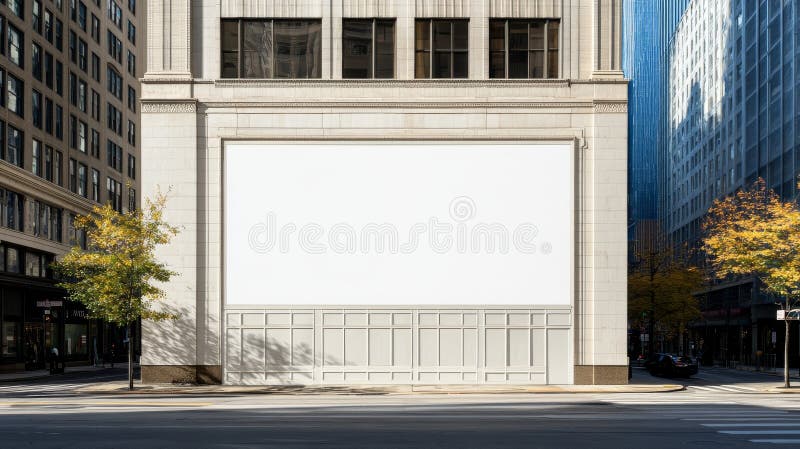 The Exterior of a Modern Building Features a Large Mockup of a ...