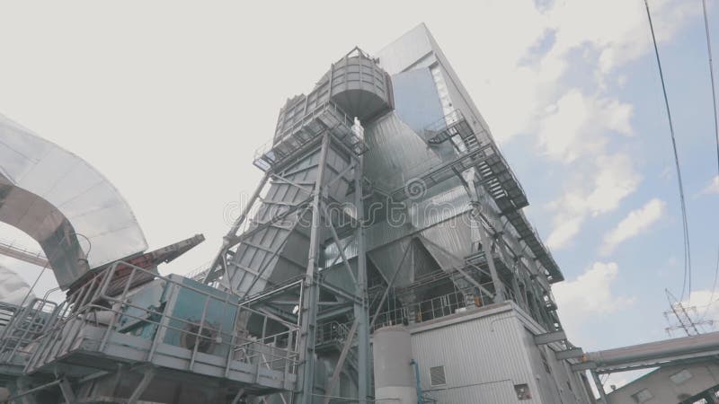 Exterior of a Modern Factory. Metal Structures in a Large Factory Stock ...