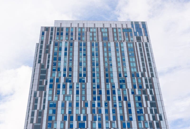 Exterior of a Modern High-rise Apartment Building Stock Photo - Image ...