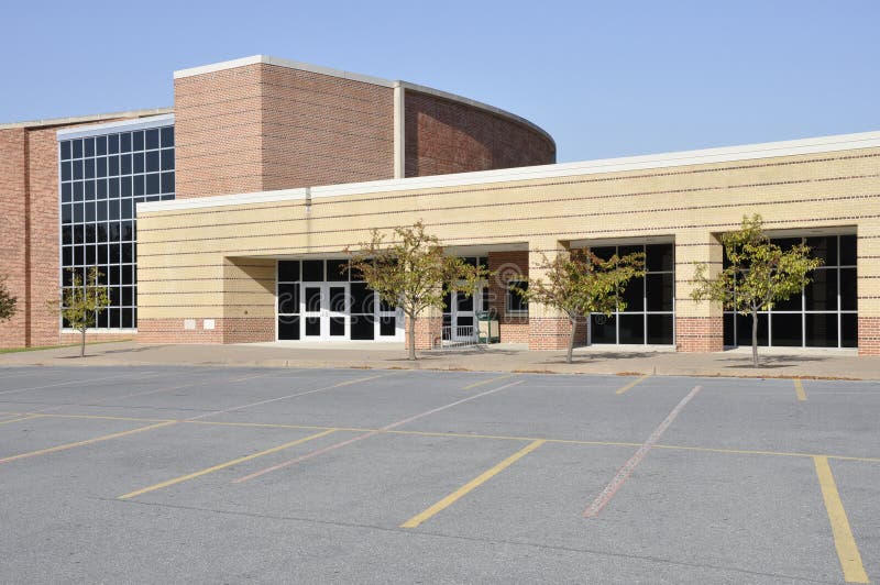 Exterior of a Modern High School Stock Photo - Image of exterior, area ...
