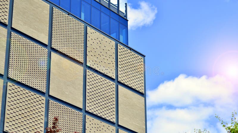 Facade of Building with Modern Elements Stock Image - Image of ...