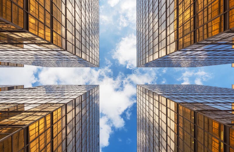 Exterior of Modern Architecture. Building Abstract Background Pattern ...