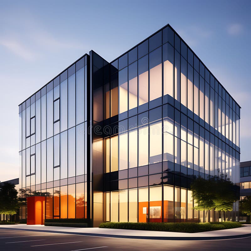 Exterior of a Modern Office Building - Sleek and Contemporary ...