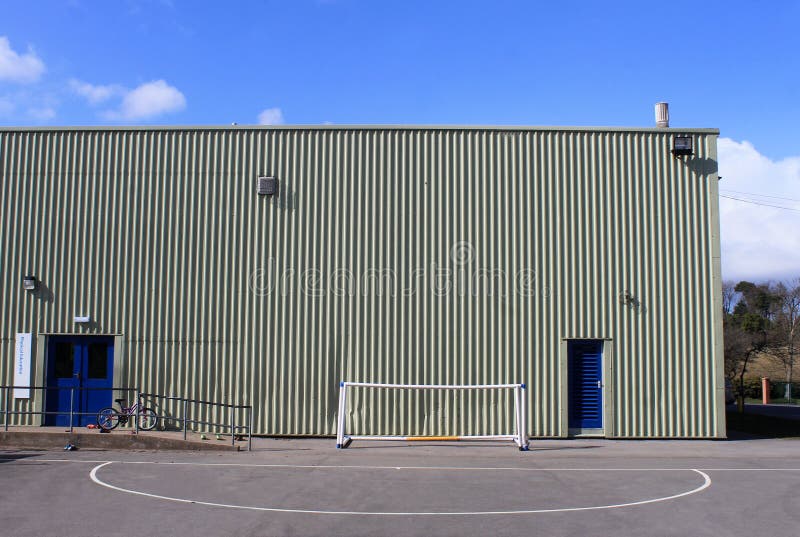 School sport hall stock photo. Image of corrugated, facade - 30280830