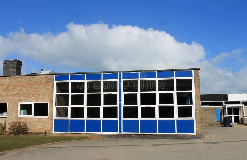 Modern Secondary School Building Stock Image - Image of england ...