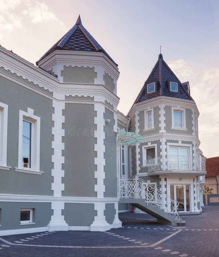 Exterior of a New and Modern Hotel Stock Image - Image of luxury, hotel ...