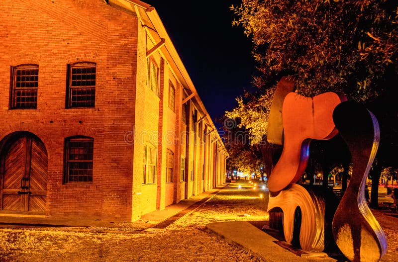 An Exterior Night View of Part of the Foundry Park Editorial Stock ...