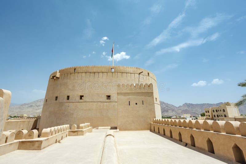 Exterior of Nizwa Fort in Nizwa, Oman Stock Image - Image of famous ...