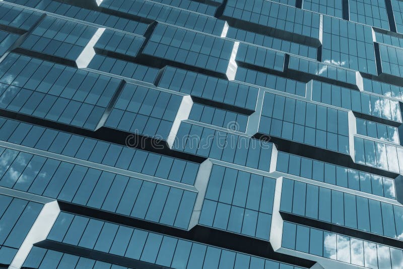 Exterior of the Office Building in the Financial Center Stock Photo ...