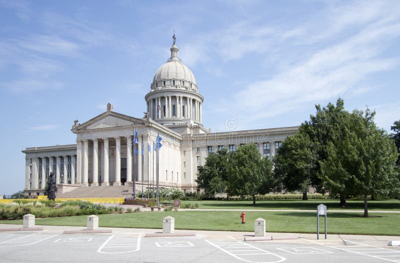 Oklahoma State Capitol Building Stock Photo - Image of west, historic ...