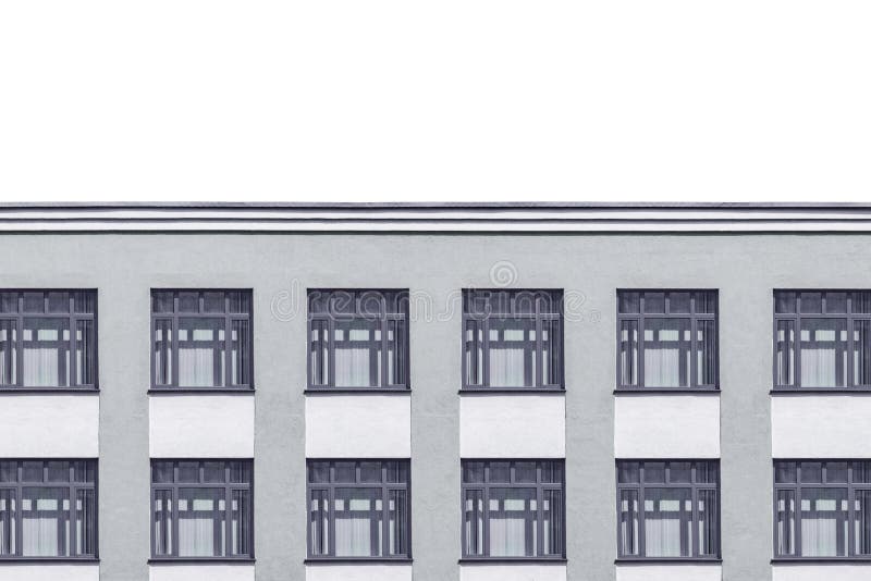 Exterior of the Old Office Building Stock Image - Image of glass ...