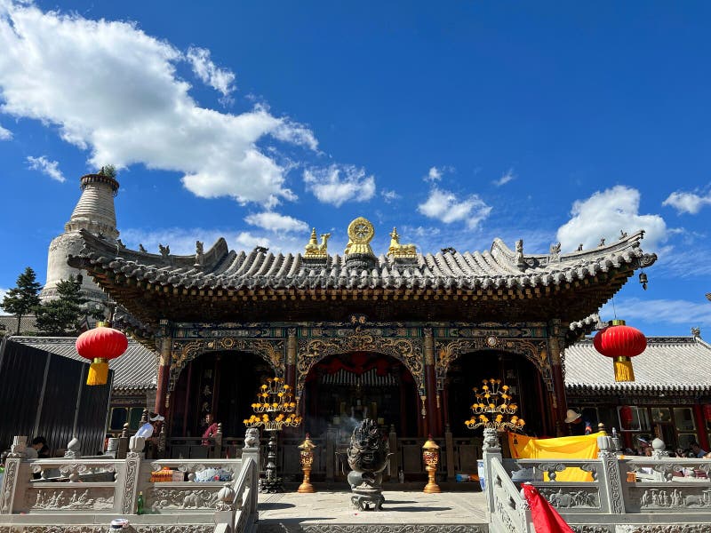 Exterior of an Old Religious Temple with Three Archs and Different ...