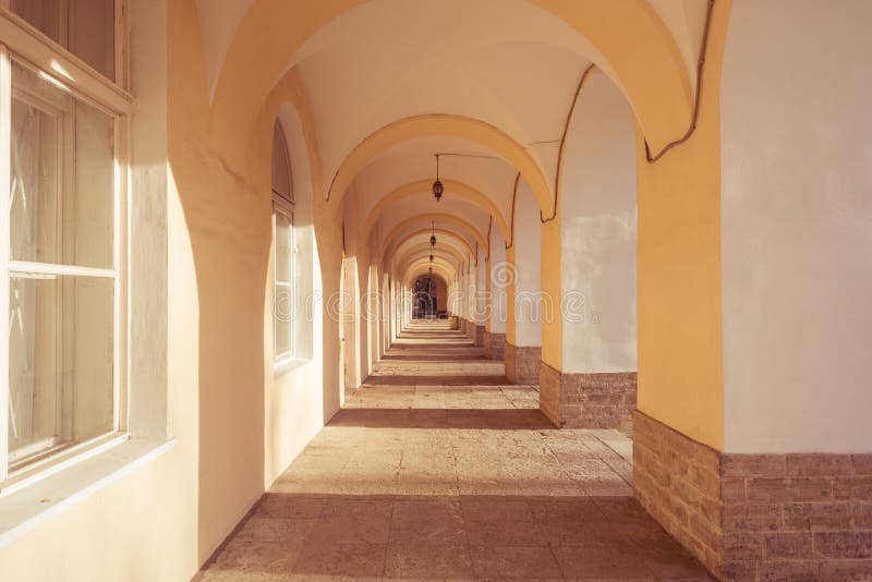 Gallery in Perspective stock photo. Image of architecture - 2064208