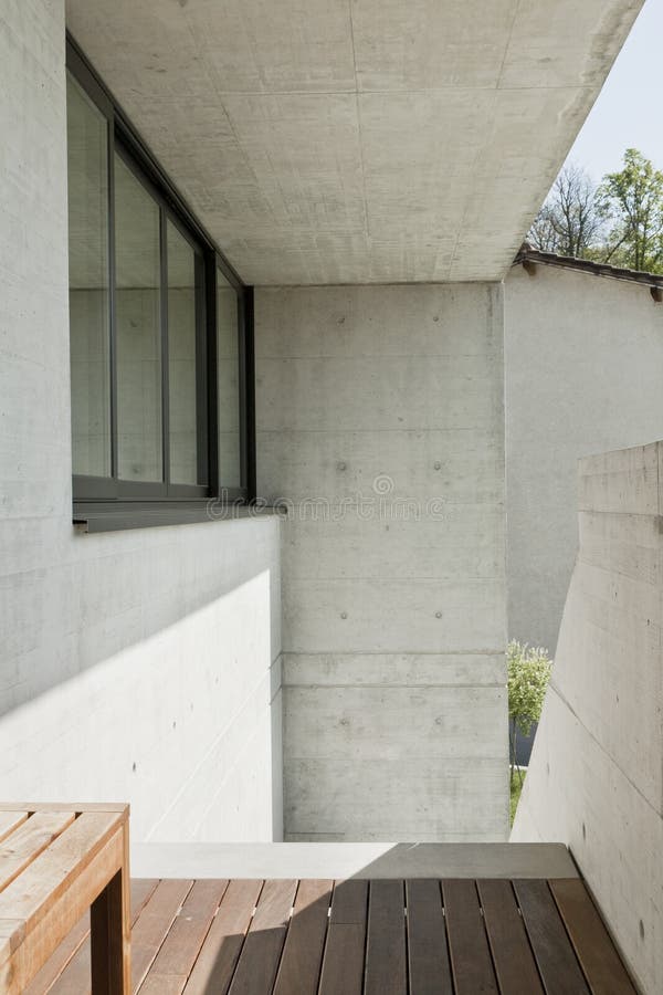 Exterior, Passage of Balcony Stock Image - Image of design, passage ...