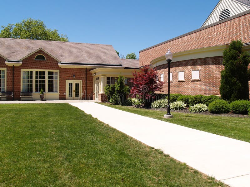 Exterior of an Old Brick High School in New Jersey Stock Photo - Image ...