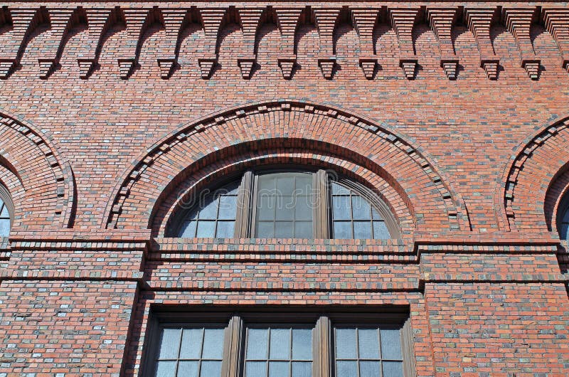 Exterior of a Red Brick Building Stock Photo - Image of exterior ...