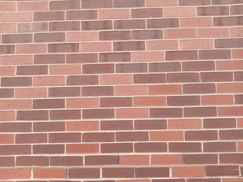 Exterior Red and Brown Brick Wall Background Stock Image - Image of ...