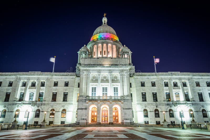 Rhode Island State House and Capitol Building Stock Photo - Image of ...