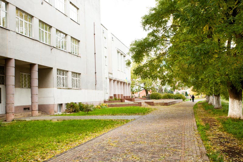Exterior of School Building Stock Photo - Image of facade, building ...