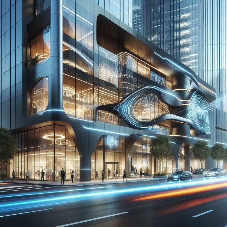 Exterior Sleek High Tech Design with a Focus on Innovation Use O Stock ...